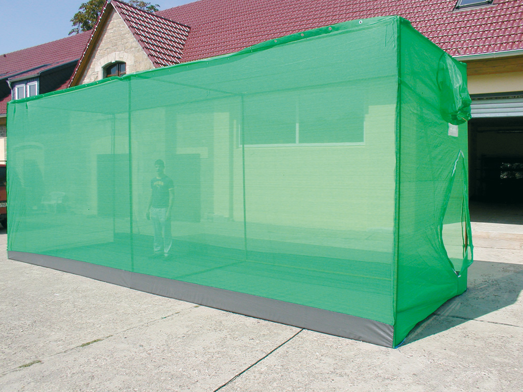 Silo Case Net box with filler neck for granules - Dr. THIEL GmbH