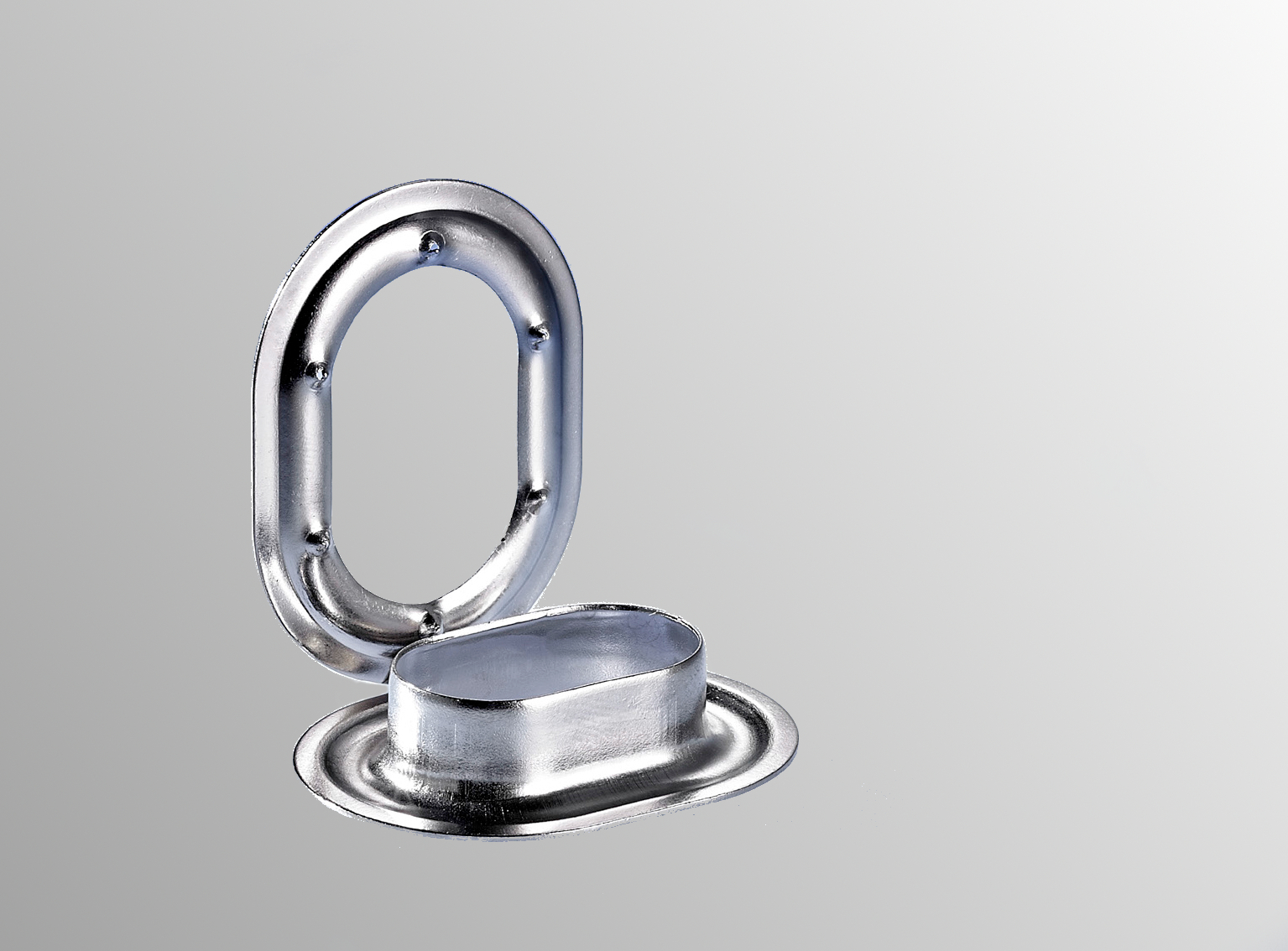Oval eyelet stainless steel 22,5x13,5mm Nirosta - Dr. THIEL GmbH