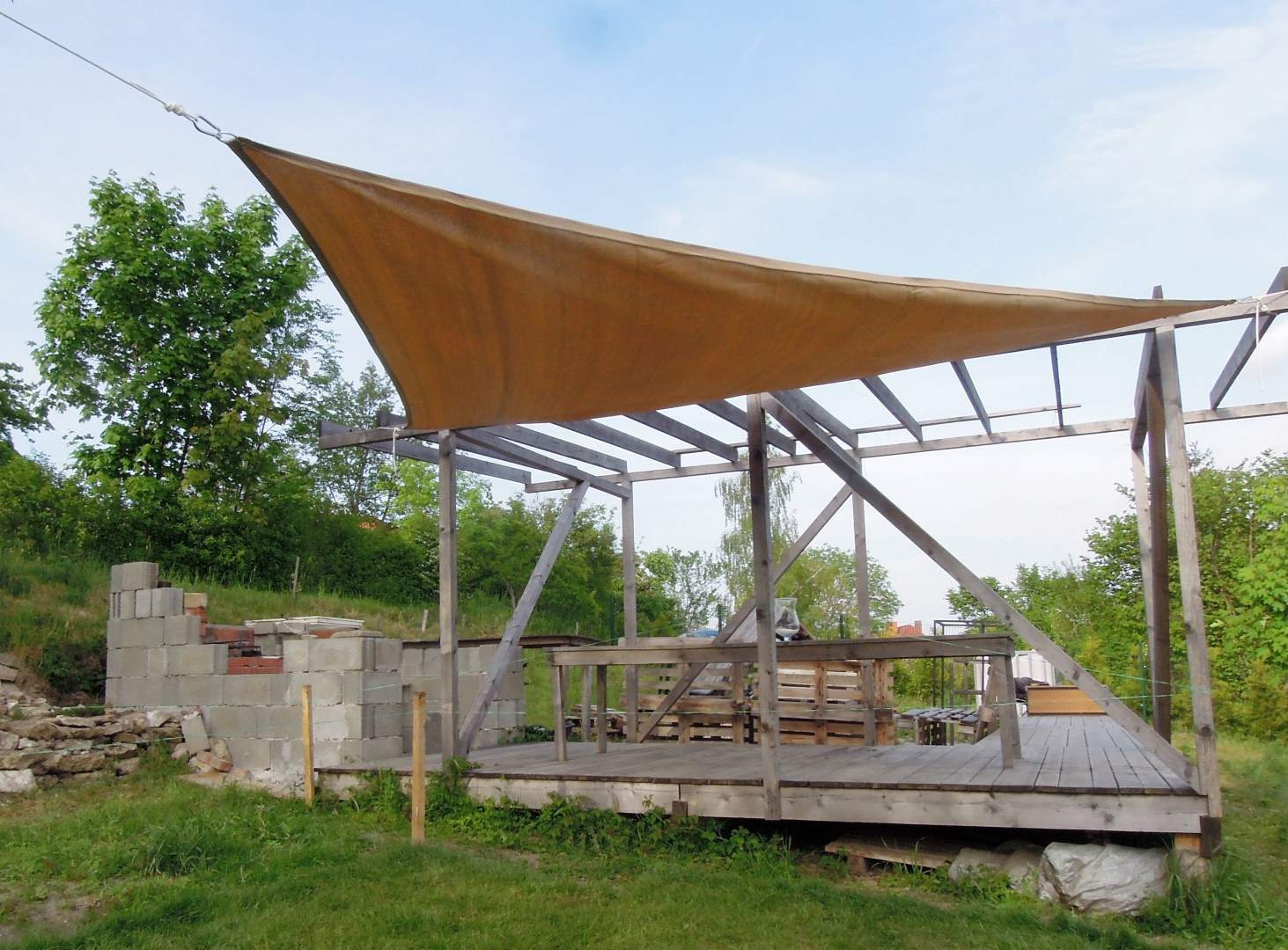 Triangle awning sail sun protection 230g / m² - Dr. THIEL GmbH