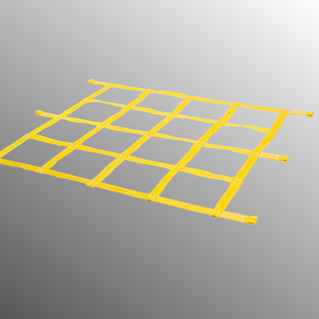 Belt webbing net yellow 35mm 335mm mesh 1275x1995mm