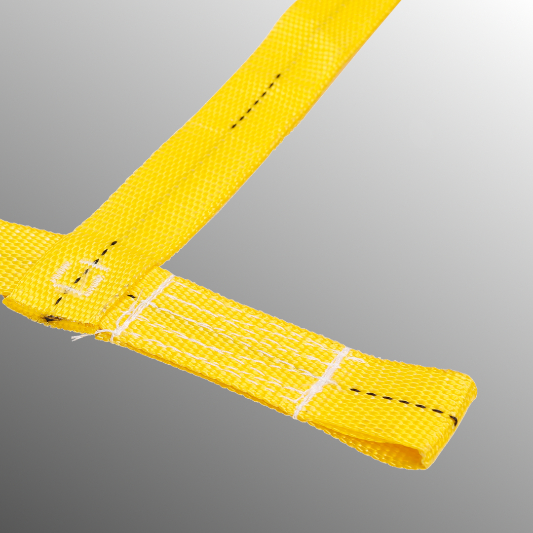 Belt webbing net yellow 35mm 95mm mesh 1275x1995mm