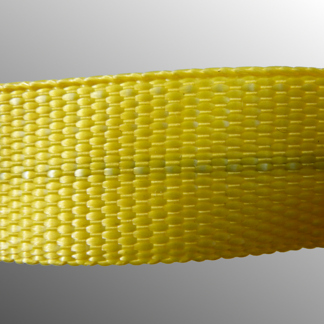 Belt webbing net yellow 35mm 95mm mesh 1275x1995mm