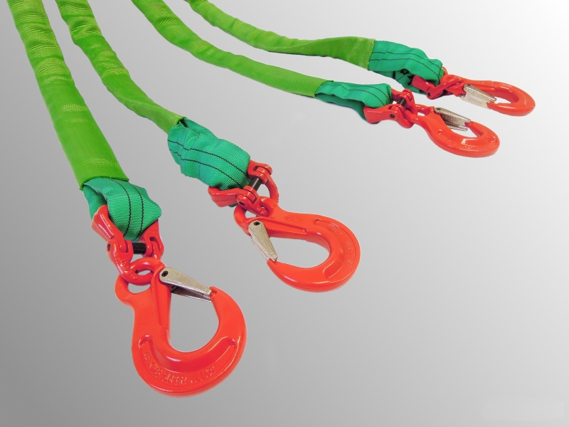 braca sollevamento a 4 code con ganci