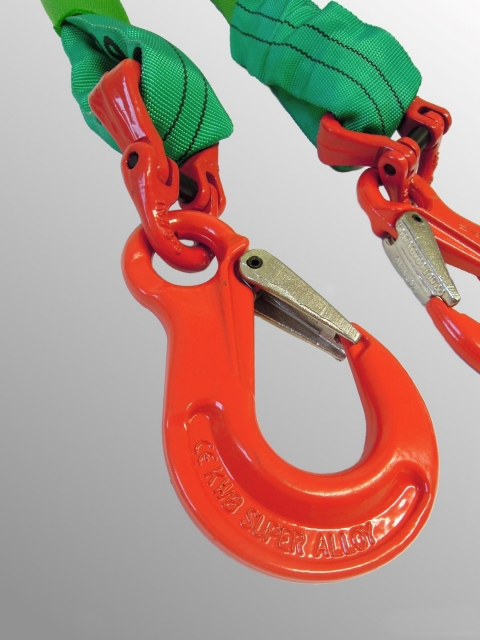 braca sollevamento a 4 code con ganci