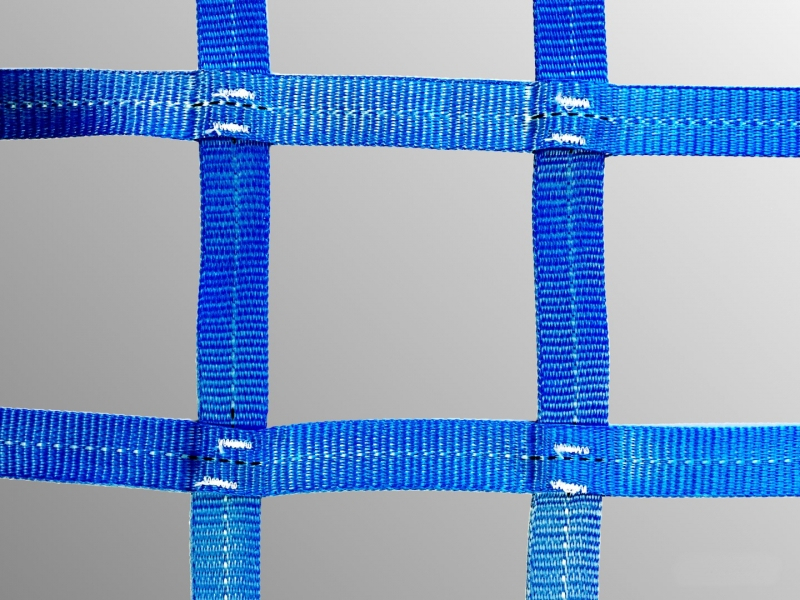 Cargo safety nets for vans strap net 25mm